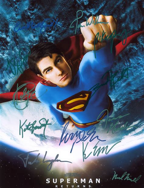 Superman Returns Movie Cast Autographed Signed Photograph With Co