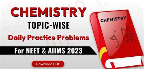 Chemistry Topic Wise Dpp Daily Practice Problems For Neet And Aiims