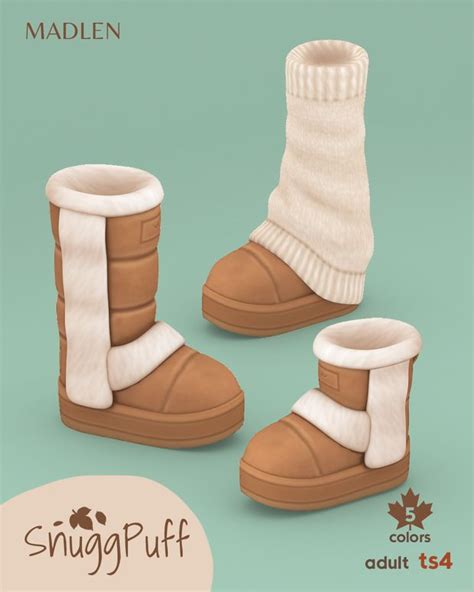 Snugg Puff Set Madlen Sims 4 Cc Shoes Sims 4 Sims Mods