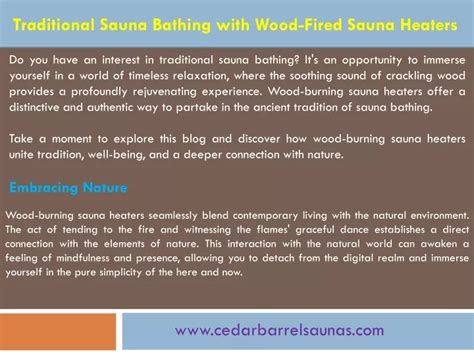 PPT Traditional Sauna Bathing With Wood Fired Sauna Heaters PowerPoint Presentation ID