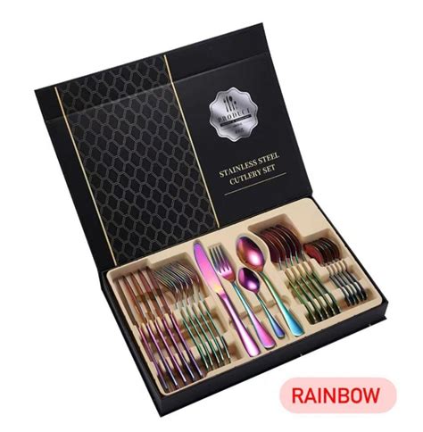 Rainbow Cutlery Set Furniture Home Living Kitchenware Tableware