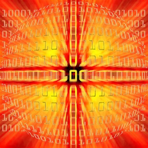 Chip Binary Code Stock Illustration Illustration Of Chip 596774