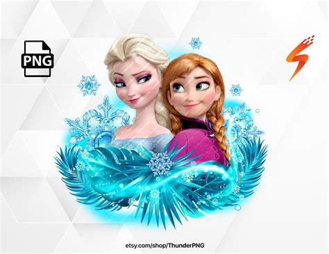 Frozen Png Clipart Instant Digital Download Printable Etsy