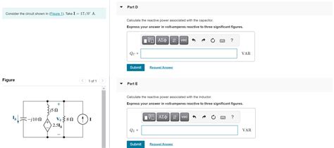 Solved Part DCalculate The Reactive Power Associated With Chegg