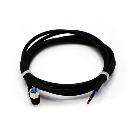 Connector Cable M8 Female 4 Position Blue White Industries
