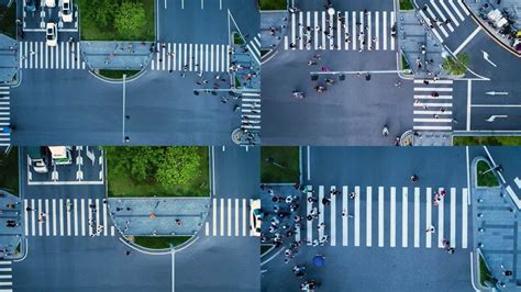 人行横道斑马线道路人群【4k航拍】3840x2160高清视频素材下载编号8912536实拍视频光厂vj师网
