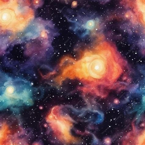 Premium Ai Image A Close Up Of A Colorful Galaxy With Stars And A
