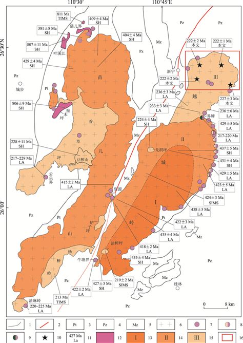 湘桂边界越城岭岩基北部印支期花岗岩锆石U Pb年代学和地球化学特征