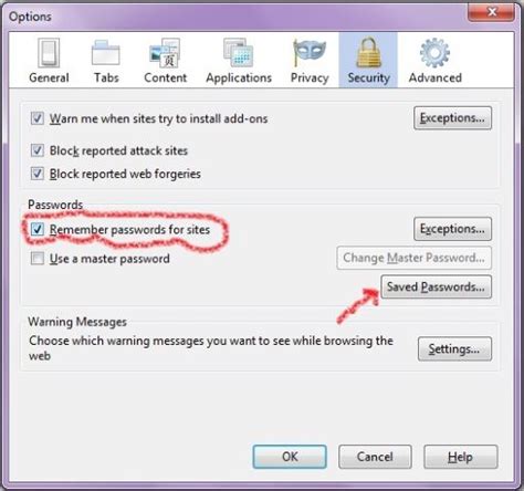 Password Storing Feature Of Fire Fox Web Browser Remember Password
