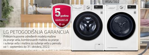 Pogledajte sve mašine za pranje i sušenje veša LG Srbija