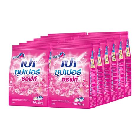 Pao Powder Detergent Super Soft Standard Formula 110g x 12 Bags เปา