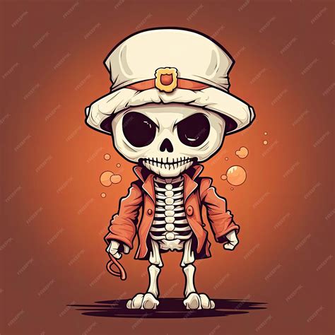 Premium Photo Ghost Skeleton Concept Halloween Day Generative Ai