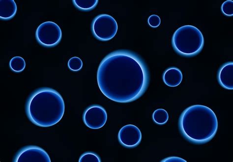 Premium Photo Blue Bubble Shaped Objects Illustration Texture Background