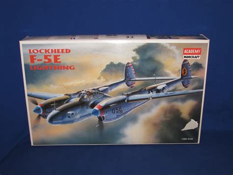 Lockheed F 5e Lightning Academy Model 1995 Vintage Kit Free Shipping Etsy