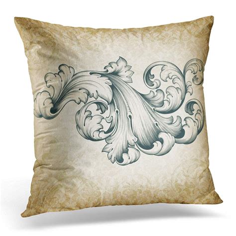 Eccot Vintage Baroque Engraving Floral Scroll Filigree Design Border