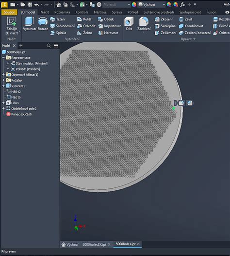 Cad Forum Compare The Performance Of Creating Arrays Patterns In Inventor