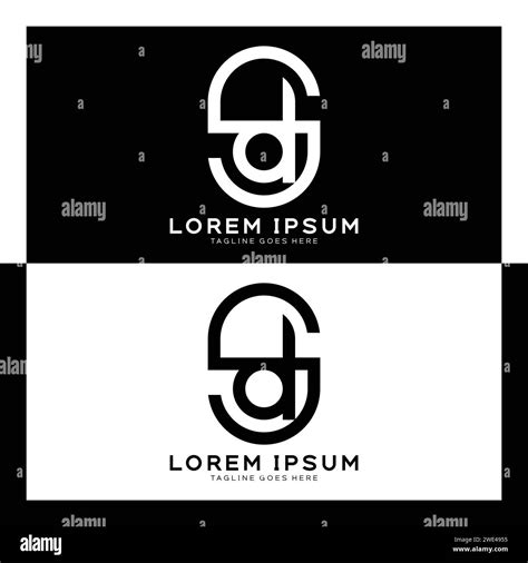 Sd Initial Letter Logo Alphabet S And D Pattern Design Monogram Stock