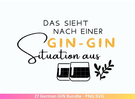 German Gin svg png Bundle Ginsprüche svg deutsche Sprüche Etsy de
