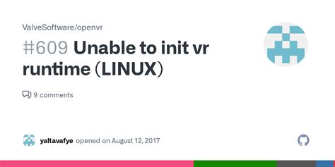 Unable To Init Vr Runtime LINUX Issue ValveSoftware Openvr GitHub