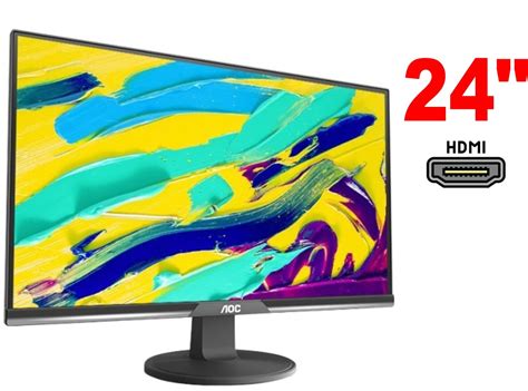 Купить монитор AOC I240SXH / 24" (1920x1080) IPS / 1x VGA, 1x HDMI, 1x ...