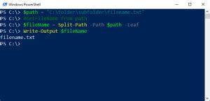 Powershell Split Path Get The File Name From Path Sharepoint Diary