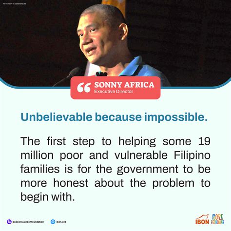 Ibon Executive Director On Latest Poverty Estimate Of Just 3 Million Poor Families Ibon Foundation