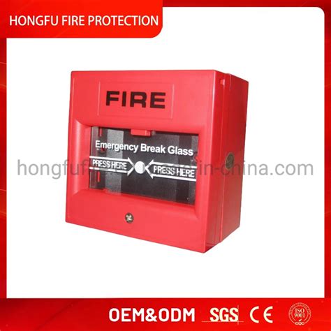 Red Color Breakglass Push Button For Fire Alarm System Break Glass