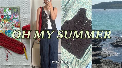 뜨개로그 코바늘 소잉 바다~ 로 극복해보는 나의 여름 Youtube