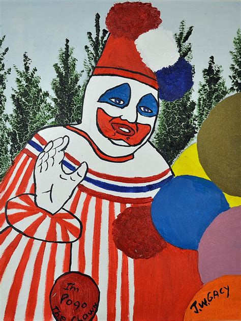 Chilling Paintings By Killer Clown John Wayne Gacy On Sale For