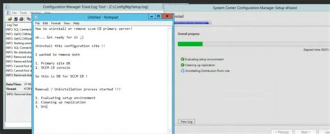 Uninstall Remove Sccm Primary Site Configmgr Cb Configuration