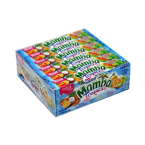 Mamba Fruit Chew Tropical 24 Ct Lehigh Wholesale Inc