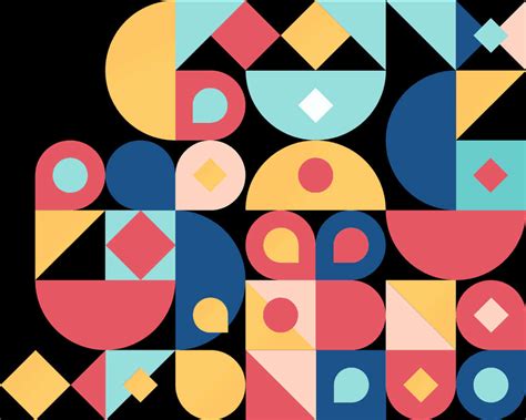 Download Abstract Geometric Shapes Composition