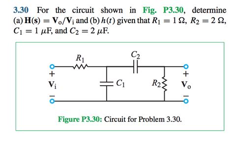 solved 3 30 for the circuit shown in fig p3 30 determine