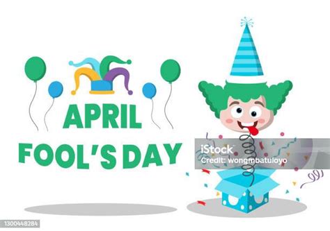 제스터 모자 배경 디자인을 입고 해피 만우절을 축하합니다 벡터 일러스트레이션 4월에 대한 스톡 벡터 아트 및 기타 이미지 4월 계절 공휴일 Istock