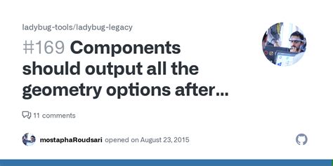 Components Should Output All The Geometry Options After Orientation