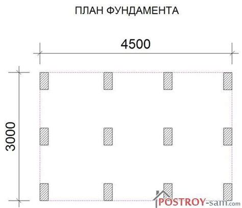 Проект сарая 4,5х3м