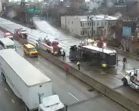 Eastbound Bqe Closed Due To Overturned Tractor Trailer Shore News Network