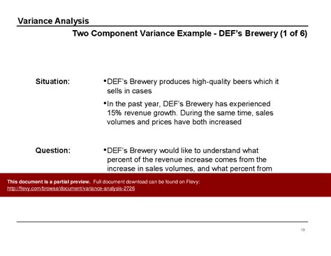 Variance Analysis Ppt
