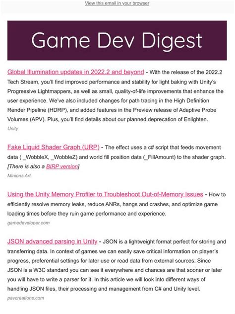Game Dev Digest Issue 168 Overhauling Graphics Milled