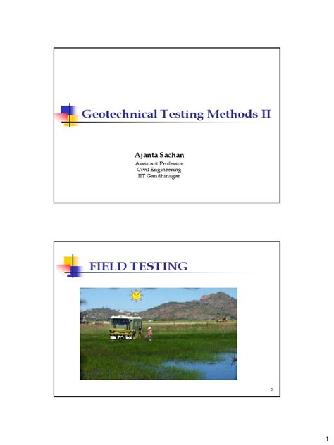 Geotechnical Testign Methods Ii As Pdf Strength Of Materials