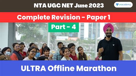 Nta Ugc Net June 2023 Complete Paper 1 Revision Part 4 Ultra Offline Marathon Talvir