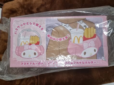 Mcdonalds My Melody Drink And Fries Holder Hobbies And Toys Toys And Games