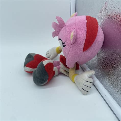 Mavin Amy Rose 8” Plush Doll Tomy Sonic The Hedgehog Pink Sega Figure
