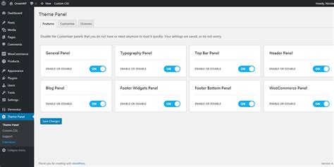 Enabledisable Customizer Sections Documentation