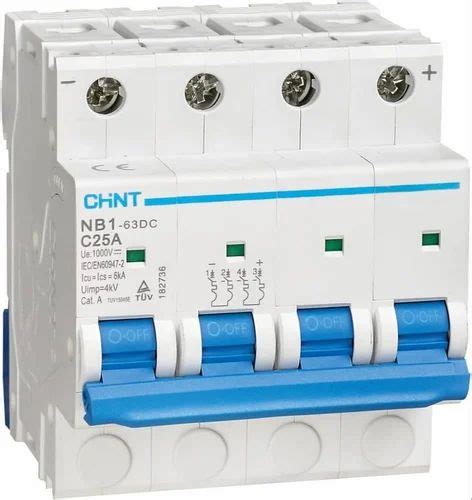 4 Pole Chint Mcb 6a 63a 4p 1000v Dc Mcb At ₹ 950 In New Delhi