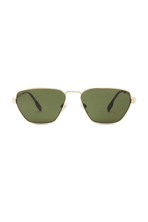 Burberry Square Sunglasses In Light Gold Revolve