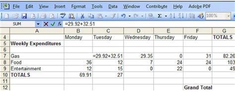 Excel 2003 How To Create Formulas And Make Calculations Universalclass