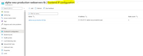 Configure Azure Loadbalancer Frontend Ip Expert Network Consultant