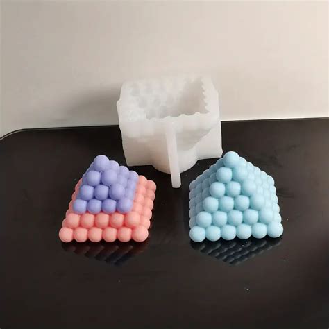 1pc 향기로운 양초 금형 3d 실리콘 금형 거품 아로마 테라피 석고 금형 비누 금형 Diy 공예 Temu Korea