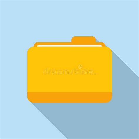 Computer Folder Icon Flat Vector Button Interface Stock Vector